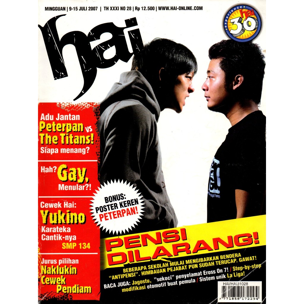 Jual Majalah Hai 2007 - Cover Edisi Band Indonesia - Peterpan // The ...