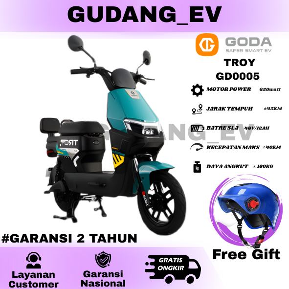 Jual SEPEDA LISTRIK GODA GD 005 TROY / TRY GD005 TERBARU GARANSI RESMI ...
