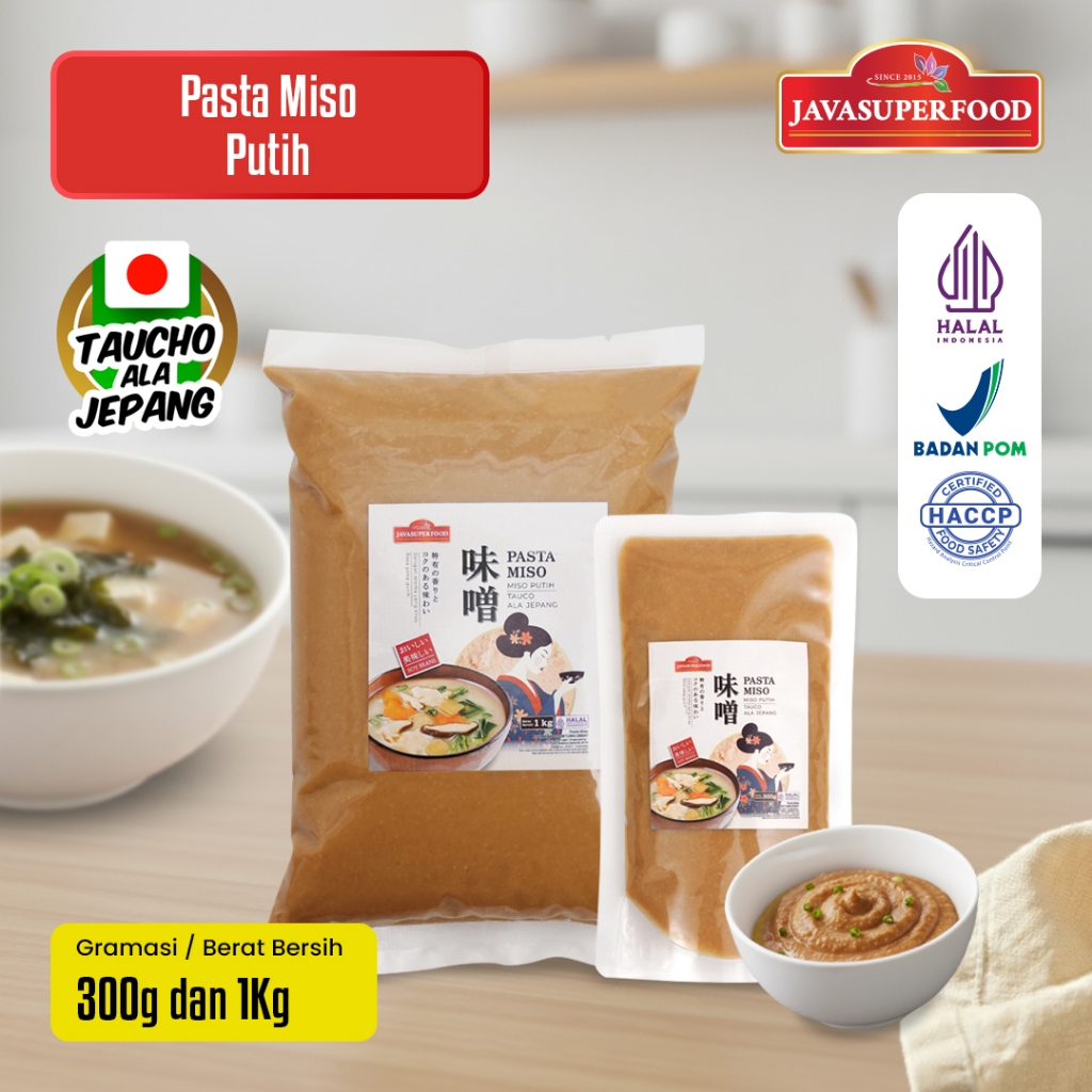 Jual (HALAL) PASTA MISO PUTIH JAVA SUPER FOOD 300GR & 1KG / TAUCO ALA ...