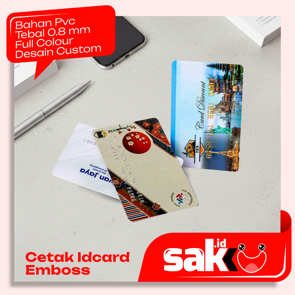 Jual CETAK ID CARD EMBOSS (HURUF TIMBUL) MEMBERCARD EMBOSS | Shopee ...