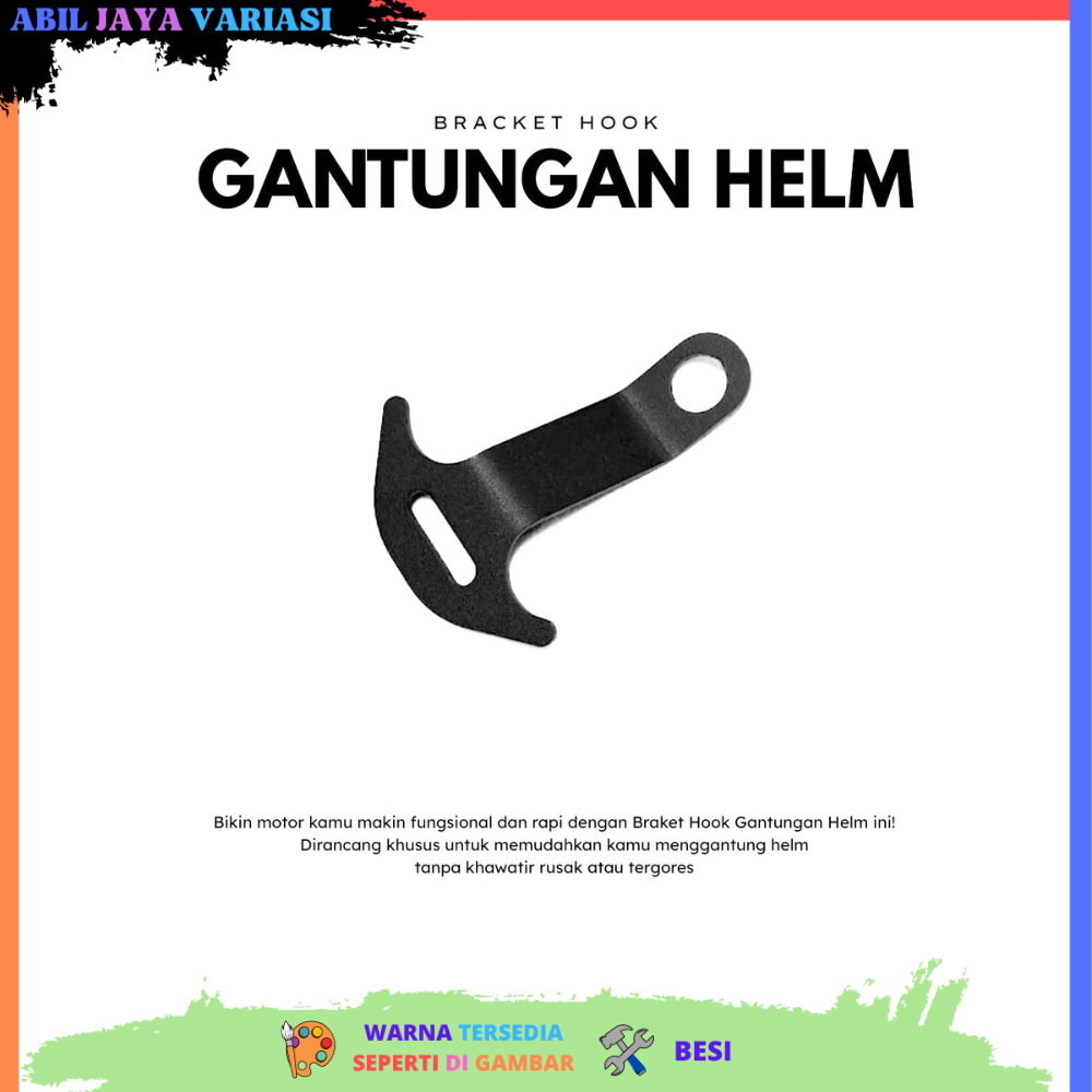 Jual BRACKET HOOK GANTUNGAN HELM BRAKET GANTUNGAN HELM JOK MOTOR ...
