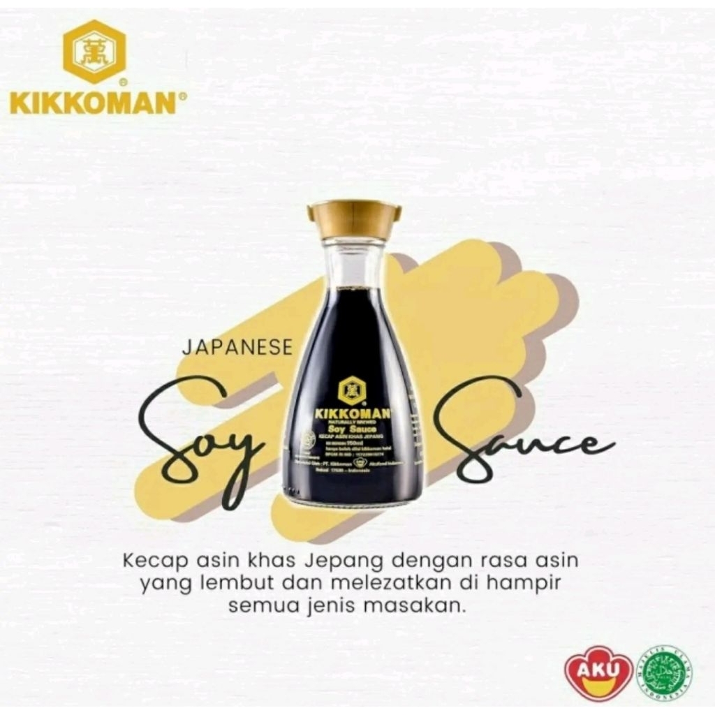 Jual Kikkoman Shoyu Jepang Soy Sauce Botol Dispenser Tuang 150ml ...