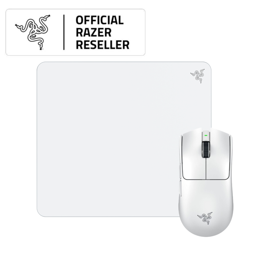 Jual Razer Viper V3 Pro White Gaming Mouse + Razer Atlas White Gaming ...