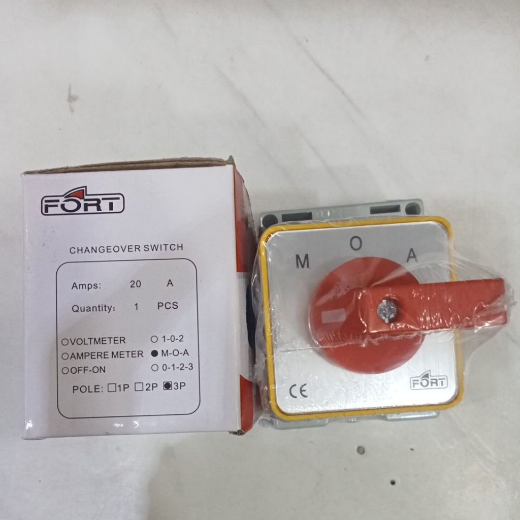 Jual selector switch MOA manual auto 20a 3p original | Shopee Indonesia