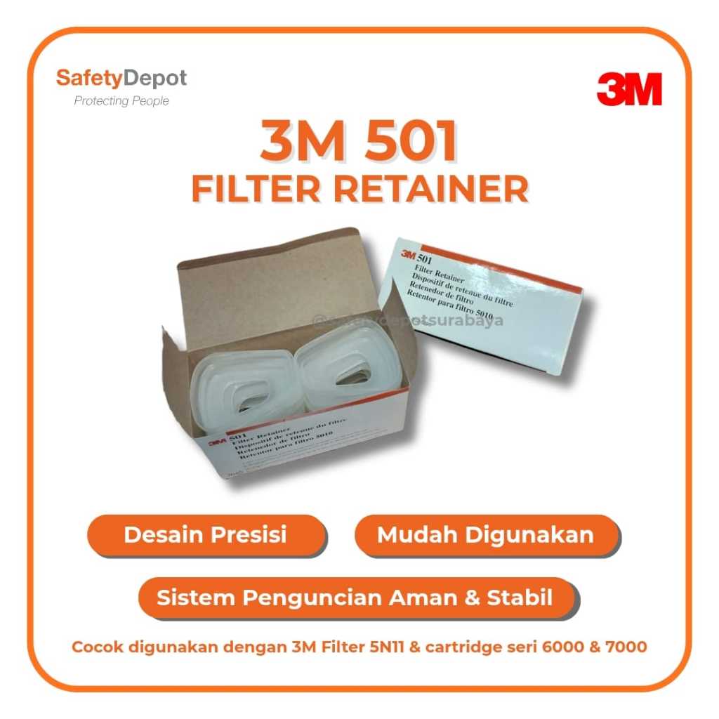 Jual 3M 501 FILTER RETAINER – Penjepit Filter untuk Respirator 3M Seri ...
