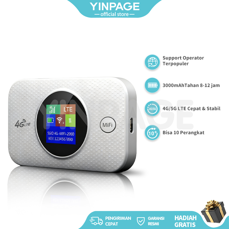 Jual 4G/5G Mobile WIFI Mini Modem MiFi Router Portabel Layar Warna Port ...