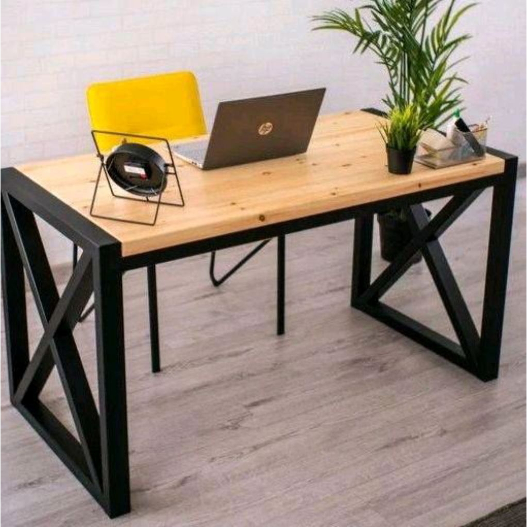 Jual Meja Kerja/ Meja Kantor Custom. Rangka Hollo Galvanis 3x6 Papan ...