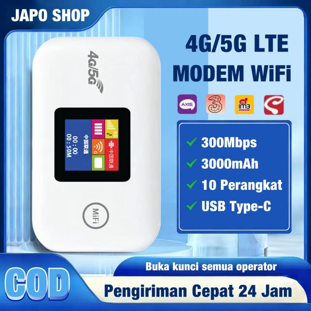 Jual MODEM WIFI 4G UNLOCK OPERATOR 5G Portable Mobile WiFi Modem ...