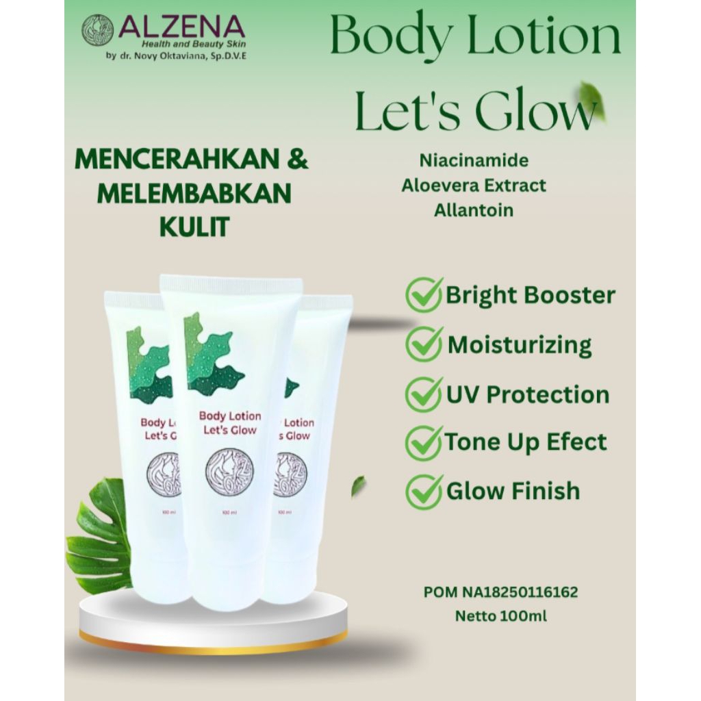 Jual HAND BODY LOTION LET'S GLOW PREMIUM ALZENA SKINCARE | Shopee Indonesia