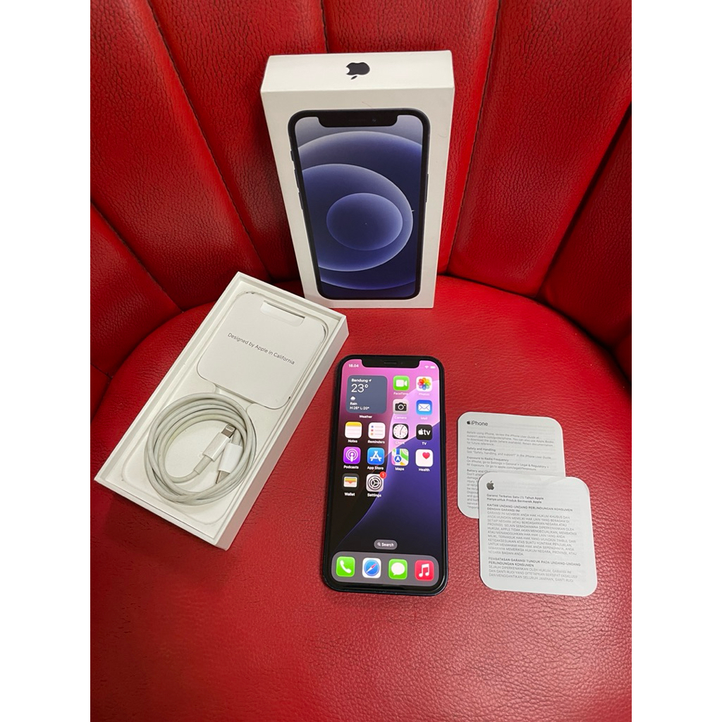 Jual iPhone 12 Mini 64gb iBox Black Fullset Original | Shopee Indonesia