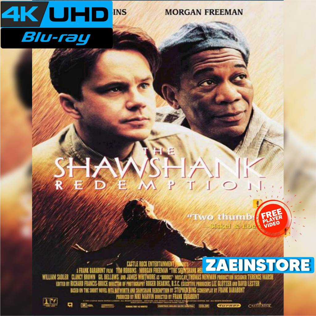 Jual The Shawshank Redemption (1994) 4K ULTRA HD Bluray 2160p+ Film ...