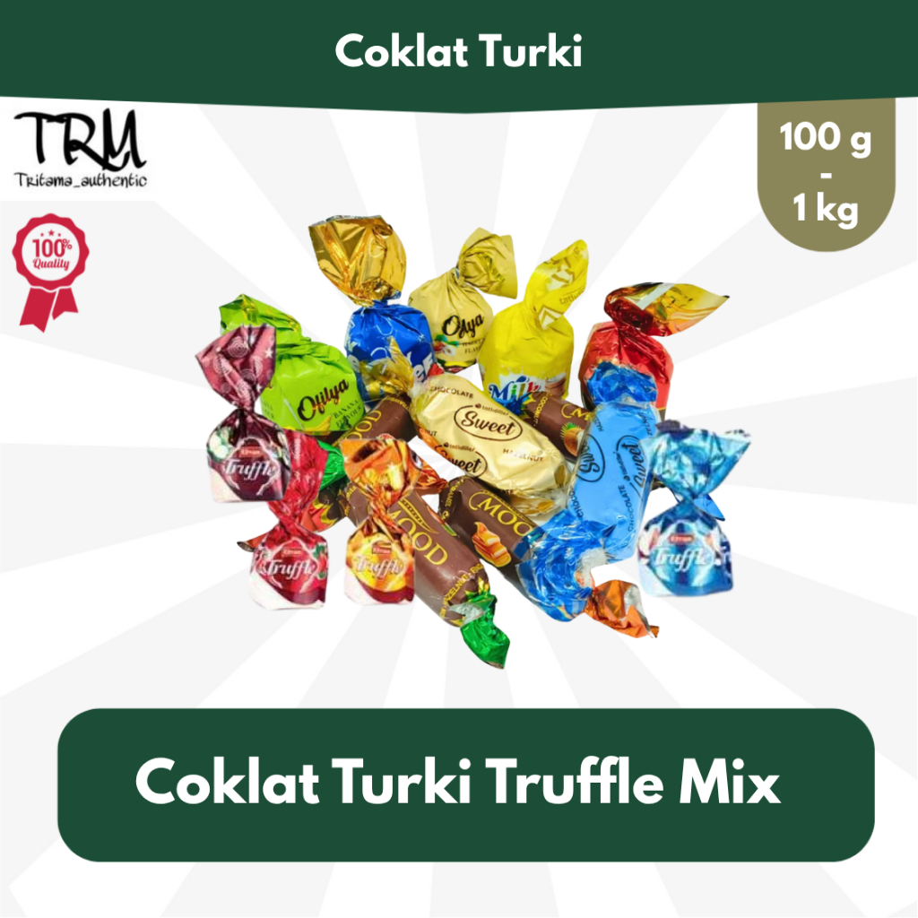 Jual Coklat Turki Truffle Kemasan 1kg Cokelat Traffline Mix Varian ...