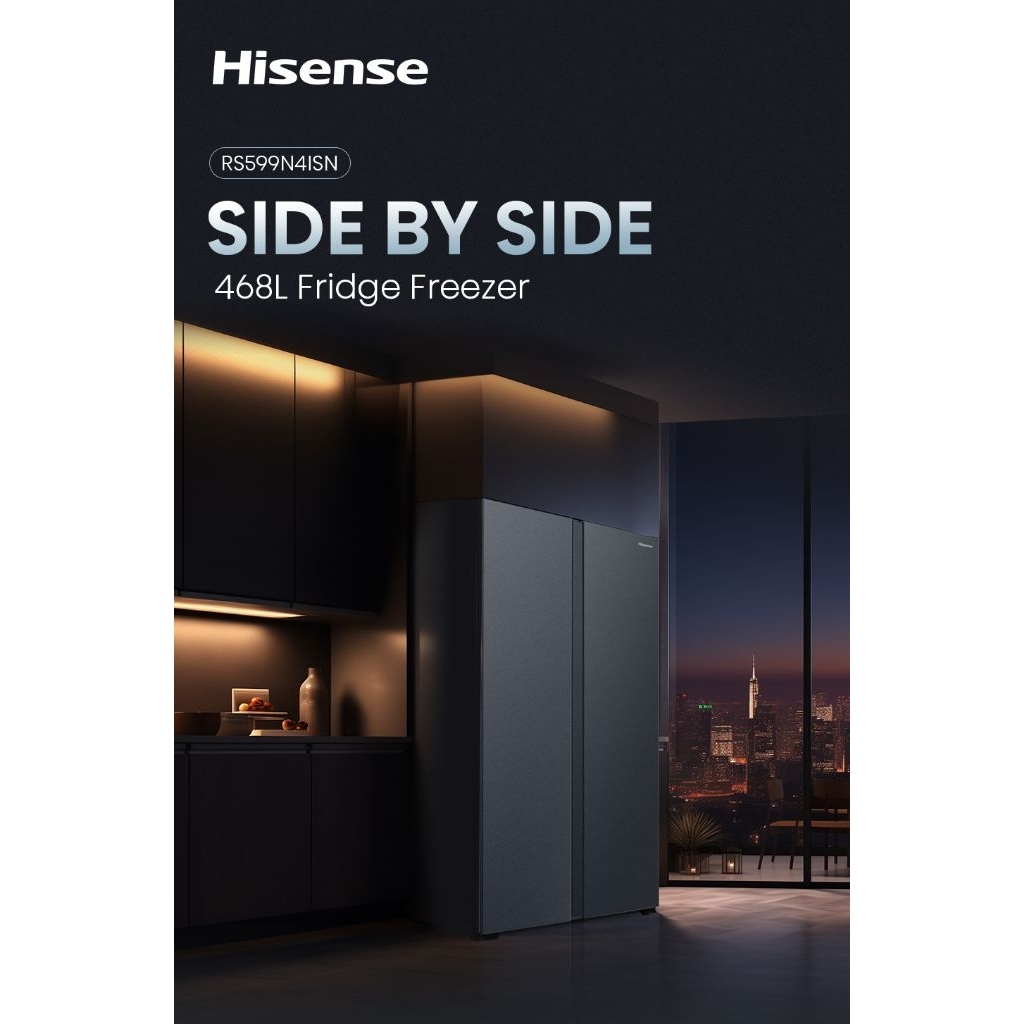 Jual HISENSE RS588N4IGN RS599N4ISN KULKAS SIDE BY SIDE 468 LITER RS588 ...