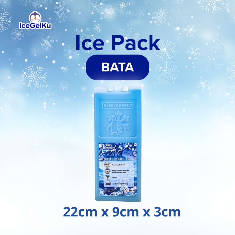 Jual IceGelKu - Ice Pack Bata 22x9x3cm Blue Ice Pack Pengganti Dry Ice ...