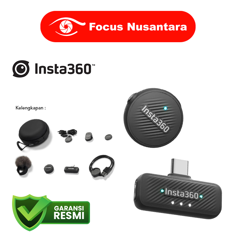Jual Insta360 Mic Air Wireless Microphone for Insta 360 Action Camera ...