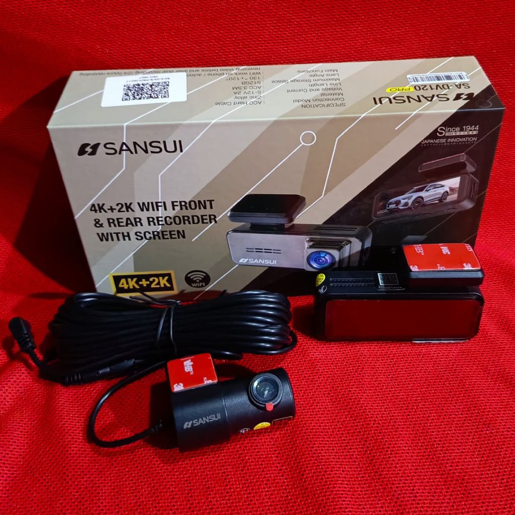 Jual Sansui SA-DV120 Pro 4K+2K Wifi Front & Rear Recorder Dashcam Mobil ...