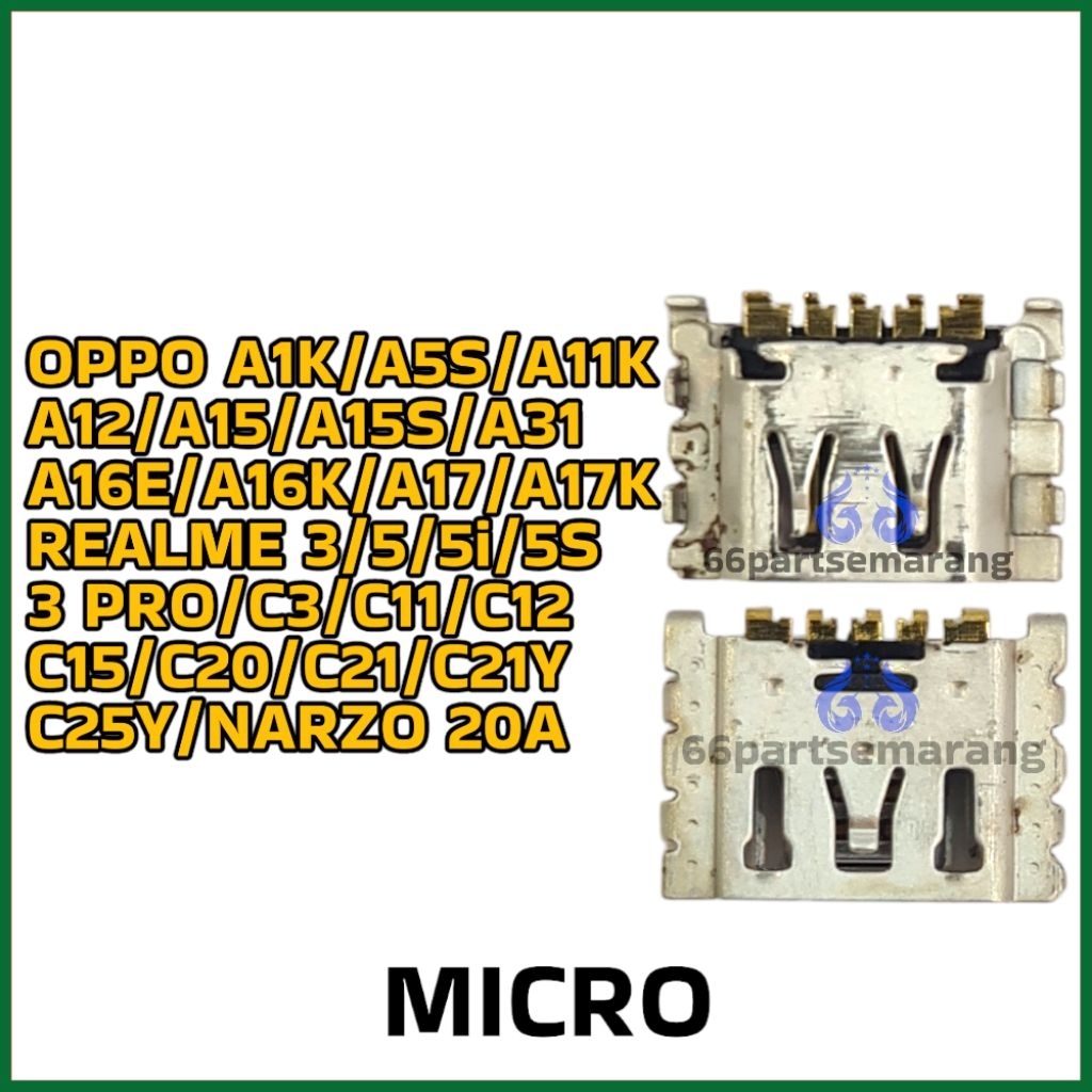 Jual Konektor Cas Connector Charger Oppo A1K / A5S / A11K / A12 / A15 ...