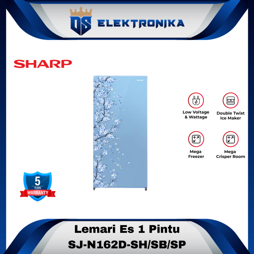 Jual KULKAS SHARP 1 PINTU SJ - N 162 D SAKURA KULKAS SHARP 162 SAKURA ...