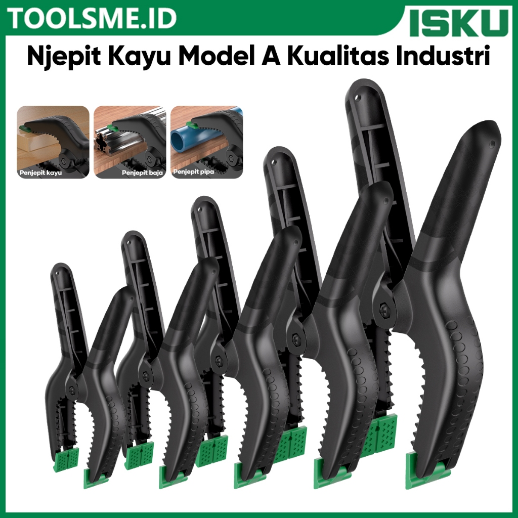 Jual ISKU Klem Industri Clamp Kayu Pipa 2/3/4/6/9 Inch - Penjepit Kuat ...