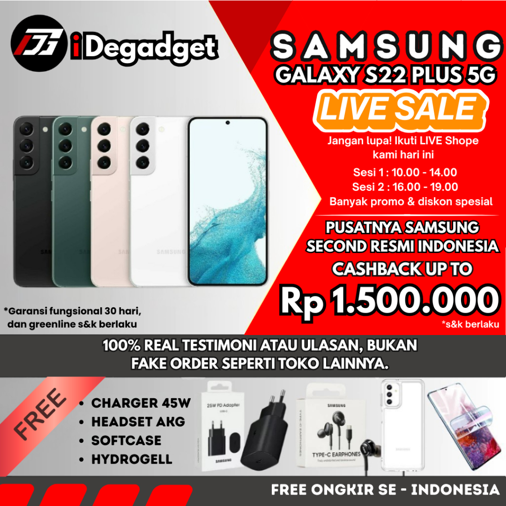 Jual SEIN Samsung Galaxy S22 Plus 8/256GB 8/128GB 5G | S22 8/256 8/128 ...