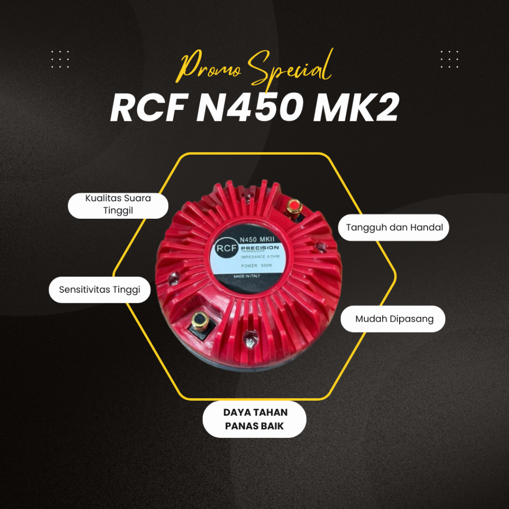 Jual RCF N450 MKII Driver Tweeter 1 inc Exit Pure Titanium ...