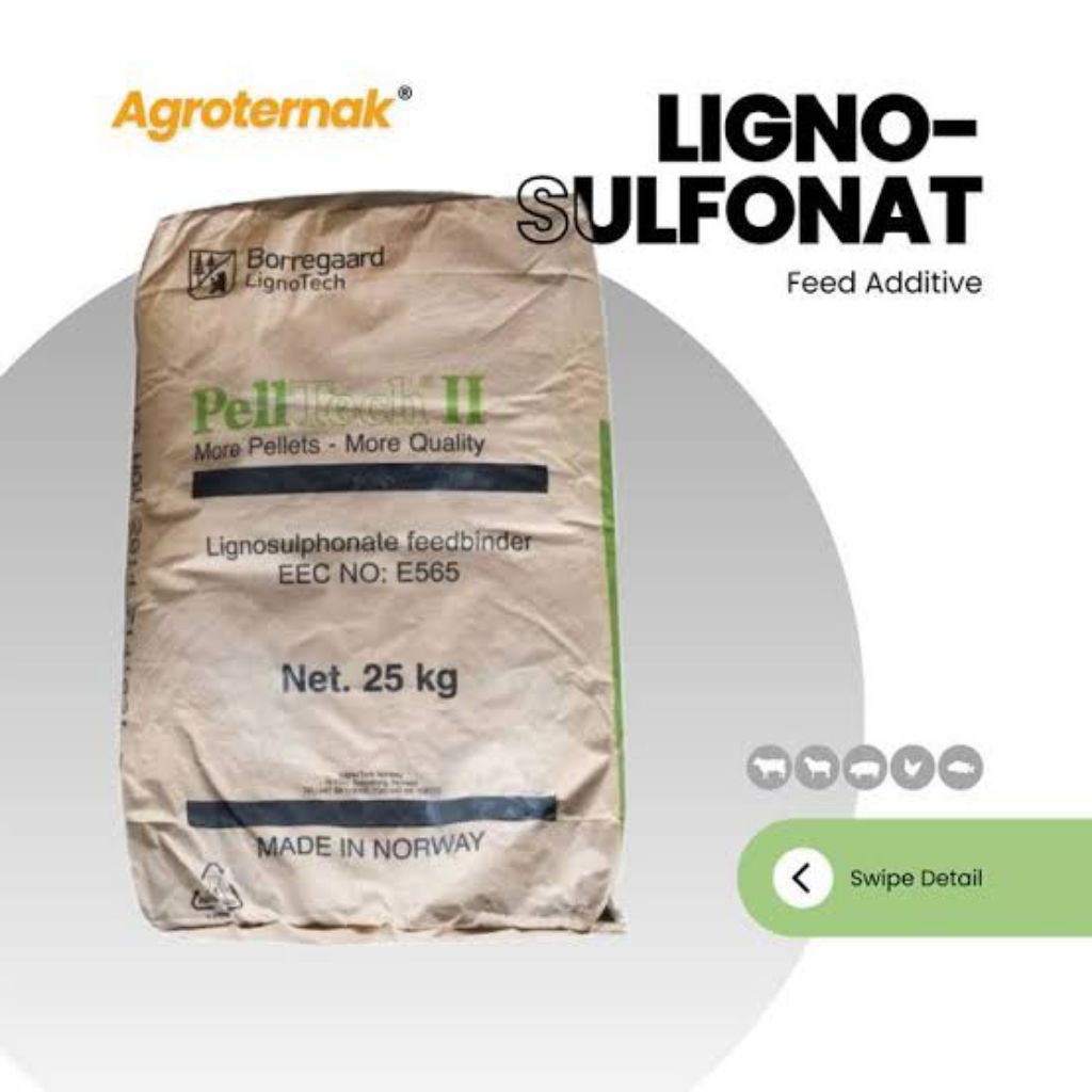 Jual Pellet Binder LignoBond Perekat Pakan Ternak Feed Grade 1kg ...