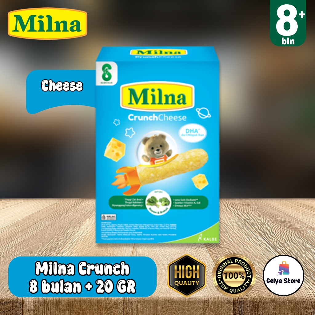Jual Milna Crunch Cheese Snack Bayi 20GR | Shopee Indonesia