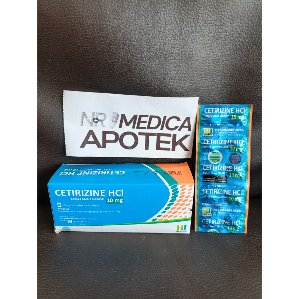 Jual Cetirizine HCL 10mg Hexpharm Jaya Generik (10 Tablet) / Membantu ...