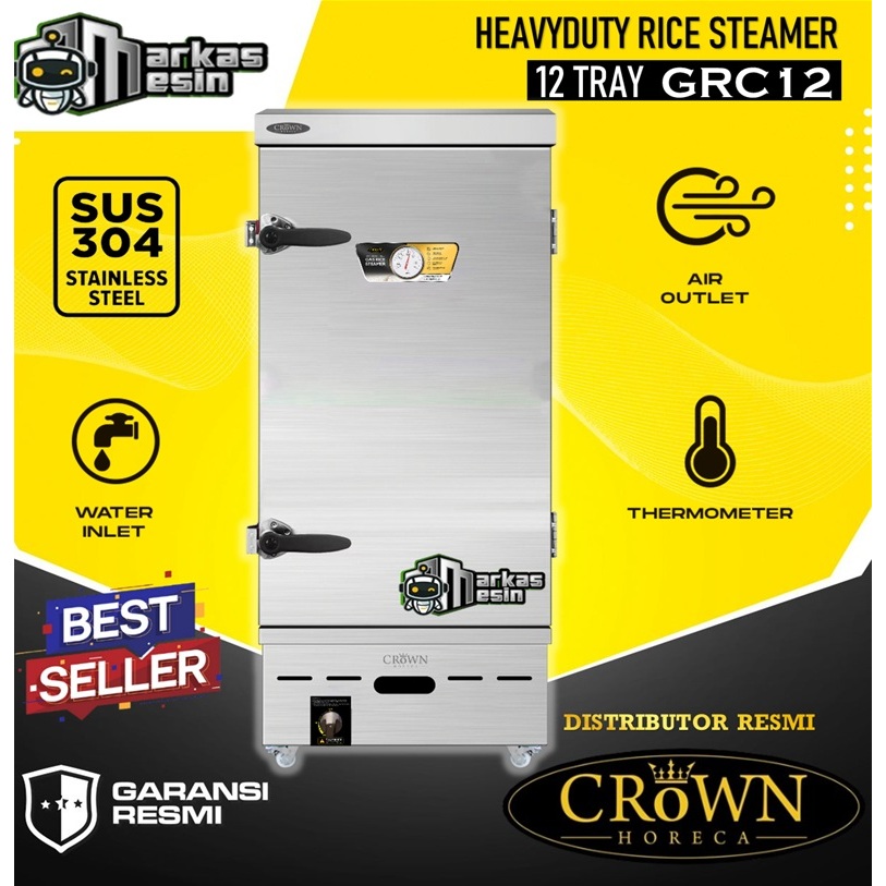 Jual Rice Steamer CROWN GRC-8 GRC-12 GRC-24 Mesin Penanak Nasi Gas ...