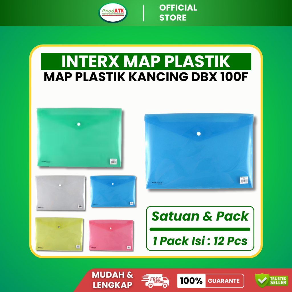 Jual Map Kancing Plastik Transparan Tahan Air F4 | Shopee Indonesia