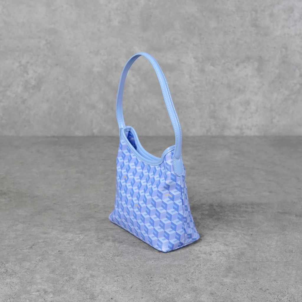 Jual Tas CHR NG ALESSO MONOGRAM PATTERN PERIWINKLE BLUE HOBO BAG MINI ...