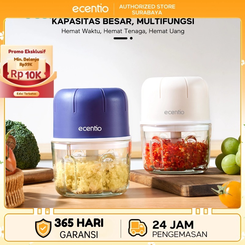 Jual [Best Seller]ecentio 250ml mini Chopper Blender coper daging dan ...