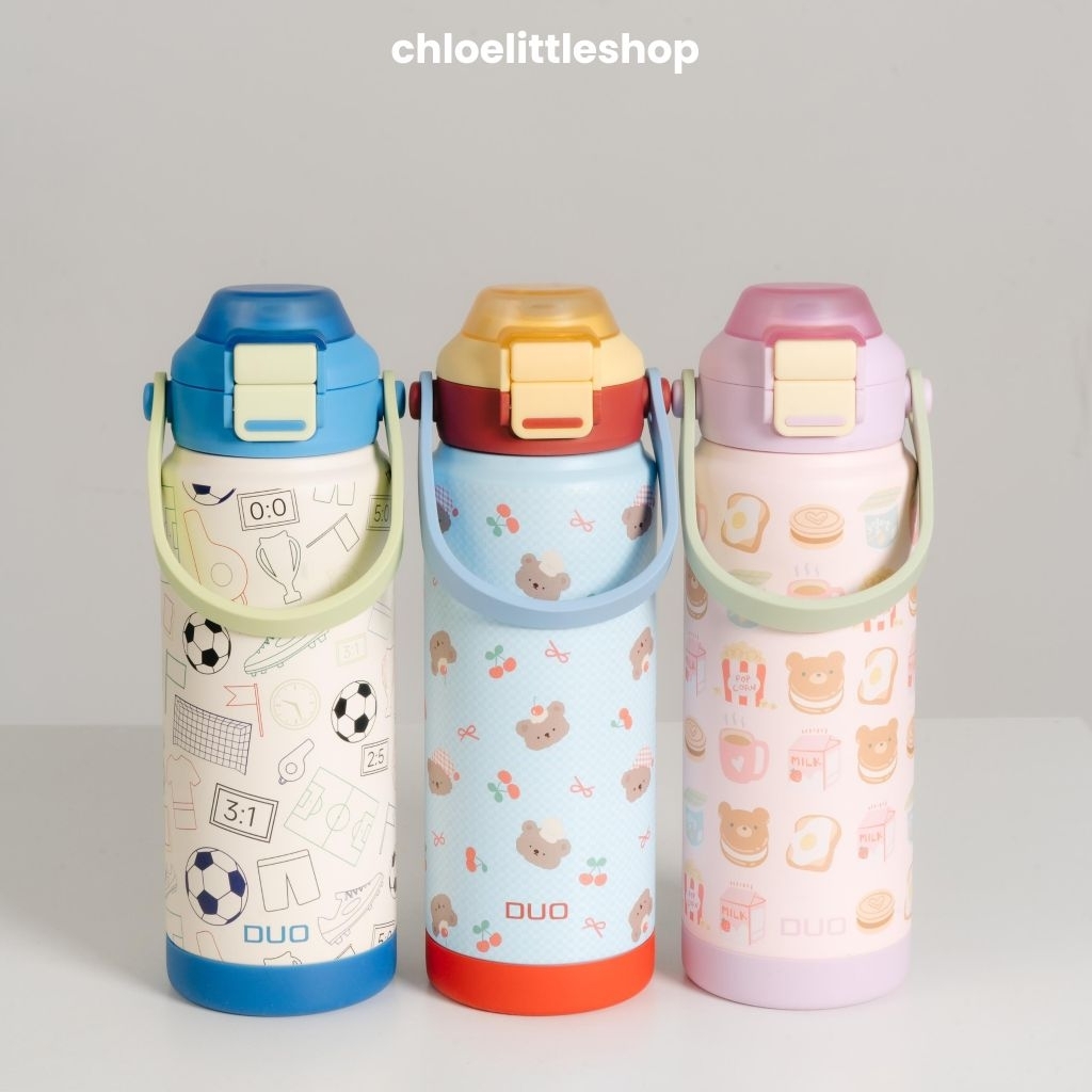Jual DUO Botol Minum Anak Stainless Stell 2 Fungsi | Tumbler Tempat ...
