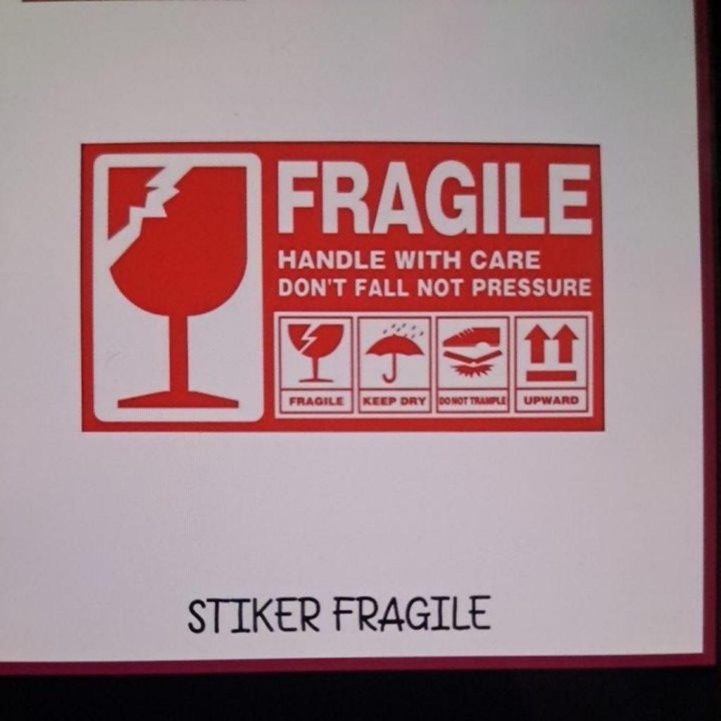 Jual STIKER UNBOXING/stiker fragile/stiker pengiriman label/STIKER ...