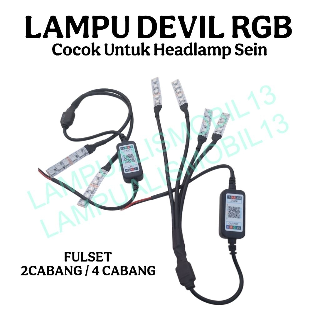 Jual LAMPU DEVIL EYE RGB SEIN UNIVERSAL LED DEMON EYES UNTUK SEIN COCOK ...
