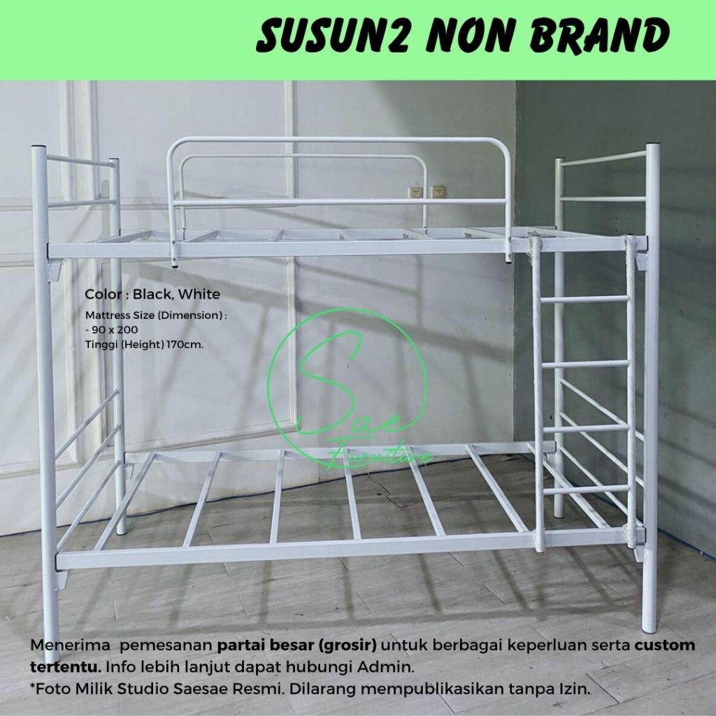 Jual Ranjang Tingkat Besi Bunk Bed Susun Minimalis Dipan Kasur Tingkat ...