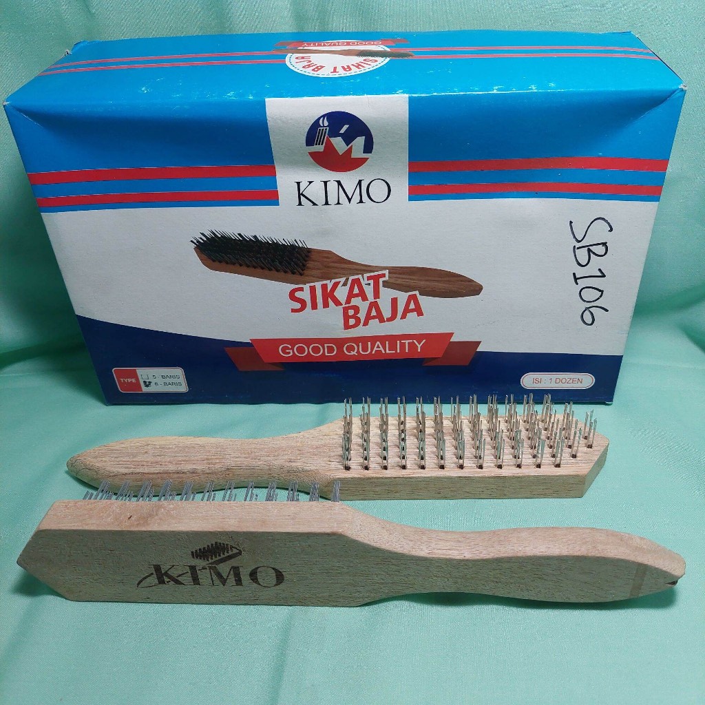 Jual KIMO Sikat Kawat Baja 6 Baris | Shopee Indonesia