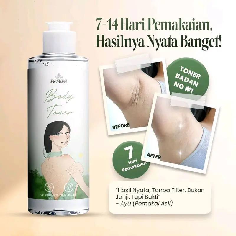 Jual TONER BADAN SAPTADASA 100ML - Toner Badan Whitening Tanpa Alkohol ...