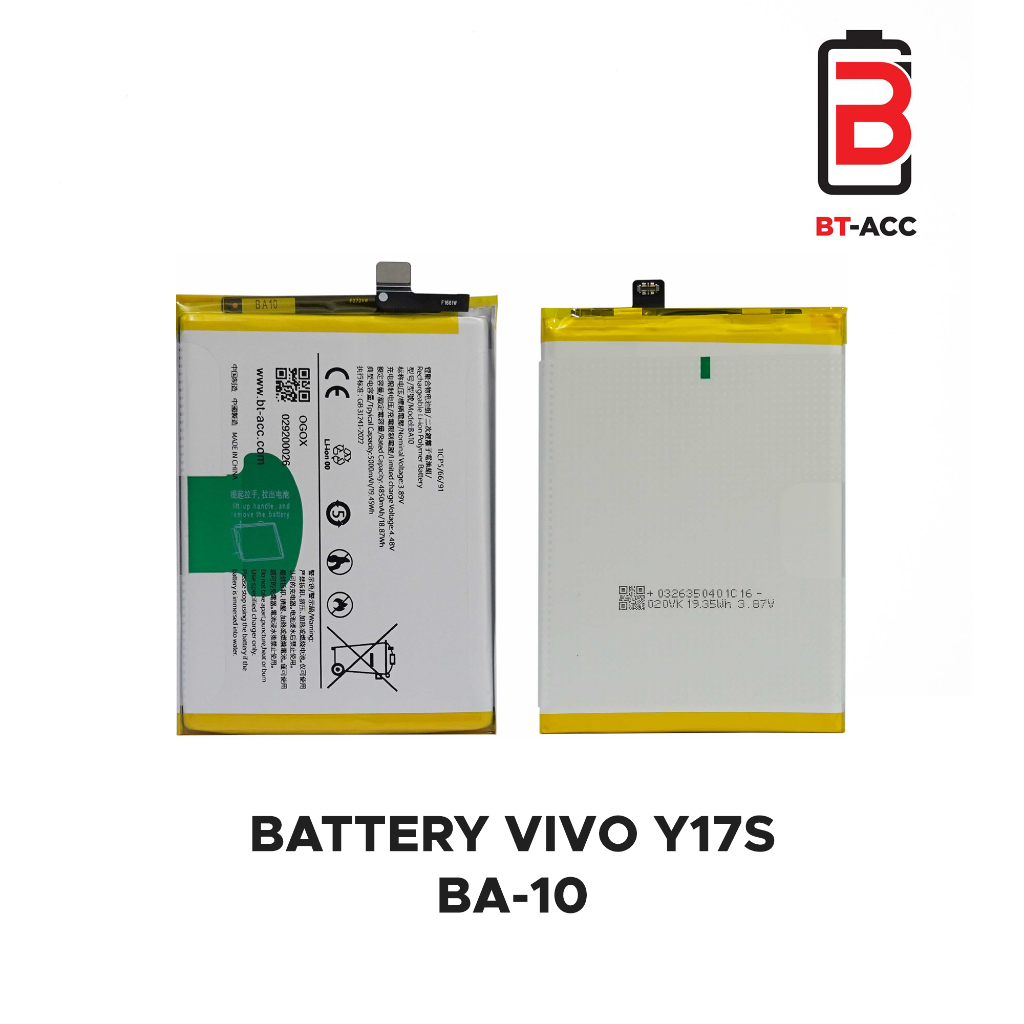 Jual BATTERY ORI 100% VIVO Y17S/ BATERAI BA-10 BA10 BT-ACC | Shopee ...