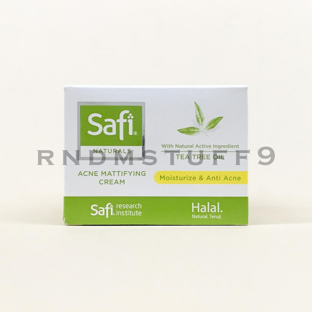 Jual Safi Naturals Acne Mattifying Face Cream Tea Tree Oil Jerawat - 45 ...