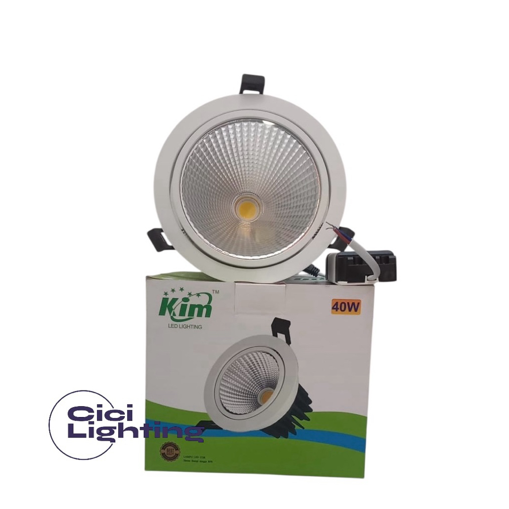 Jual KIM DOWNLIGHT LED COB 40W SPOTLIGHT CEILING | Shopee Indonesia
