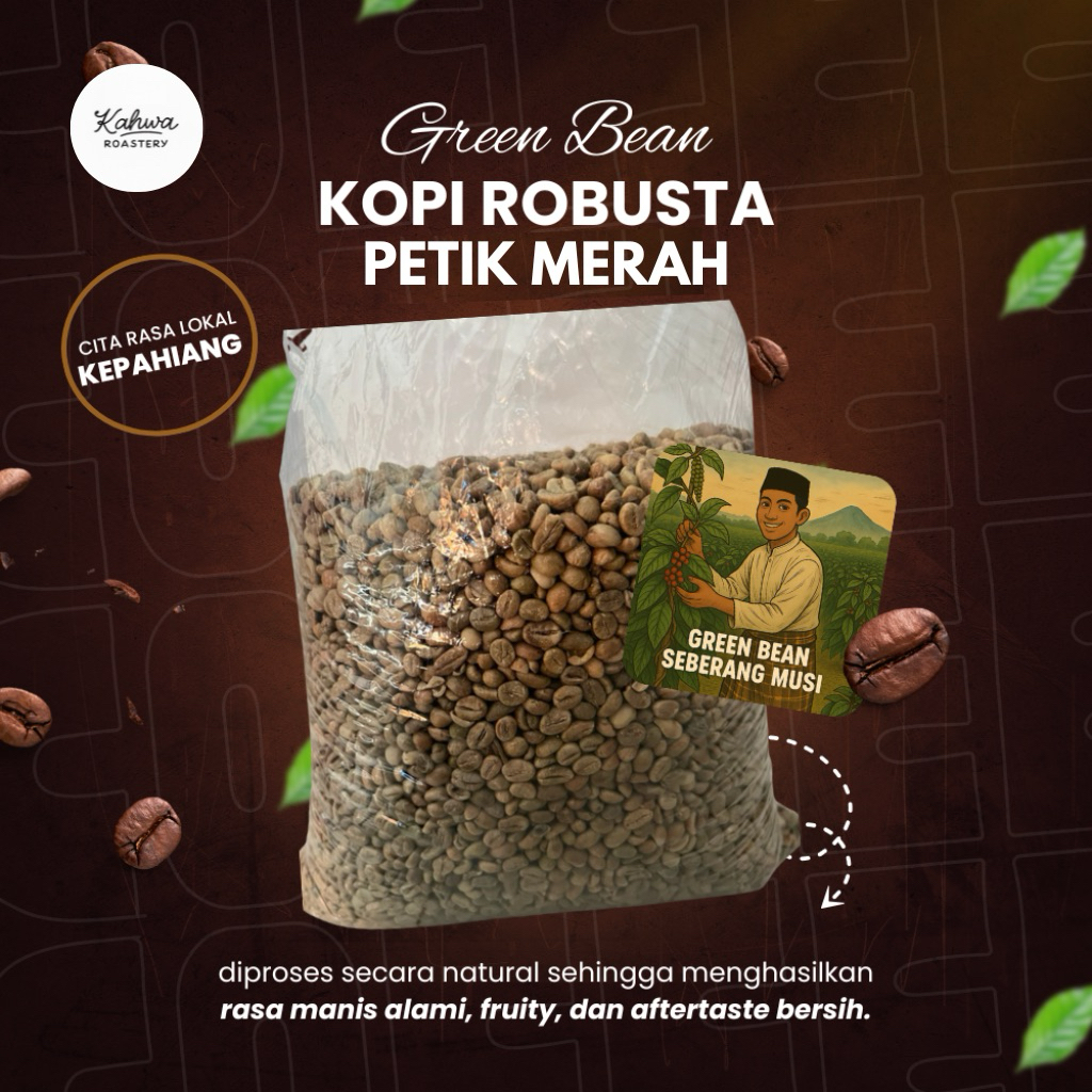 Jual Green Bean Kopi Bengkulu Kepahiang | Fine Robusta (Petik Merah ...