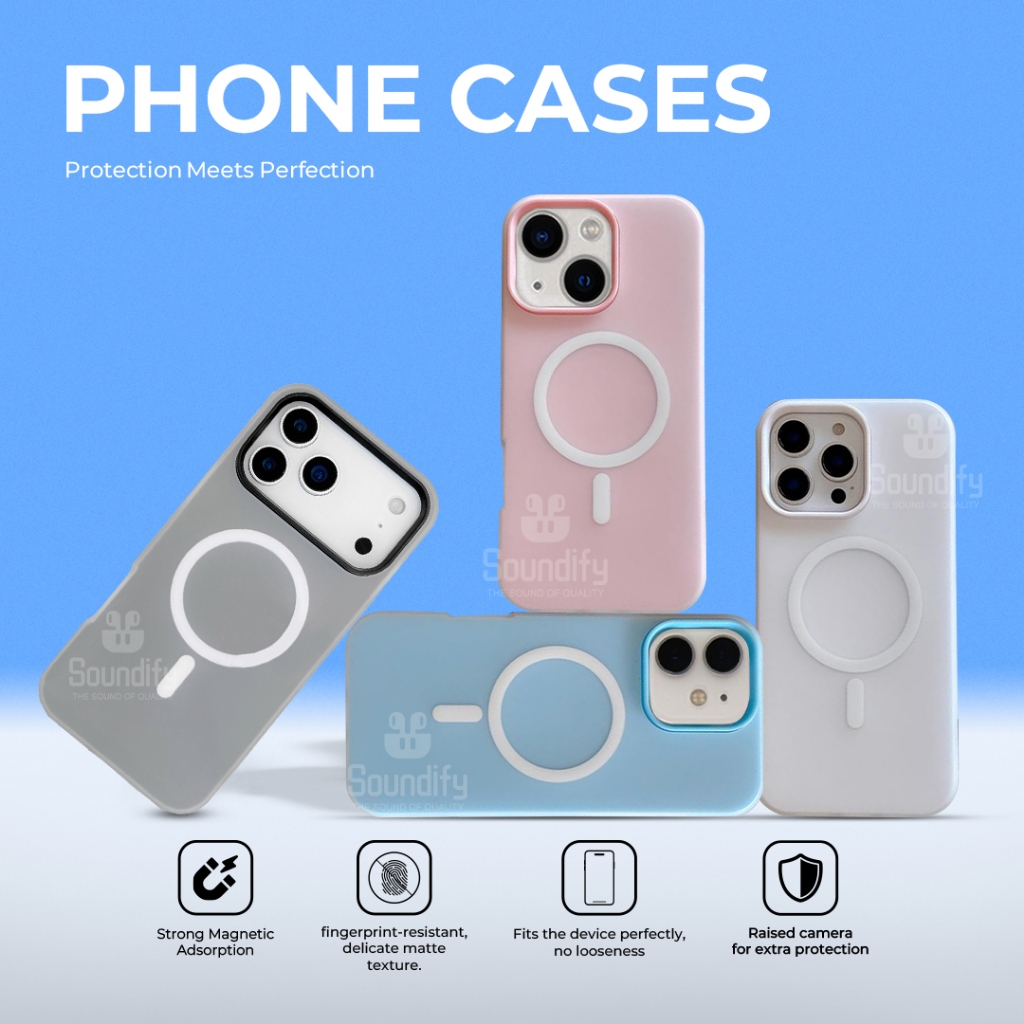 Jual [SOUNDIFY] Jelly Soft Case Magnetic HP iP Magsafe Cloud Frosted ...
