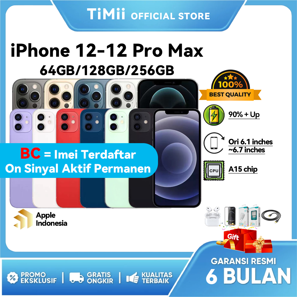 Jual BC iPhone 12 / iP 12 Mini / iP 12 Pro / iP 12 Pro Max IMEI Sinyal ...