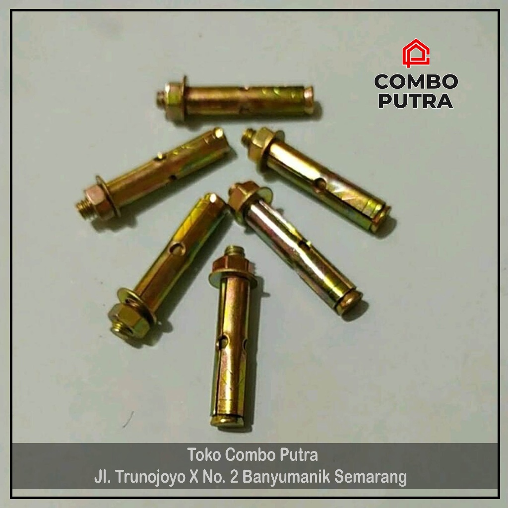 Jual Dynabolt M8 M10 M12 Fischer Baut Tembok Baut Beton Harga per 5 pcs ...