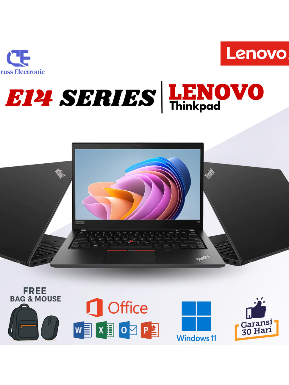Jual Laptop Lenovo Thinkpad E14 Intel Core i7 Gen 11 RAM 32GB SECOND ...
