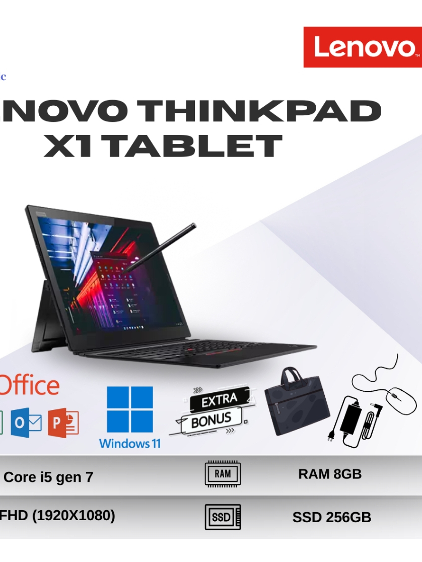 Jual Laptop Tablet 2n1 Lenovo Thinkpad X1 Tablet Intel Core i7 Gen 8 ...