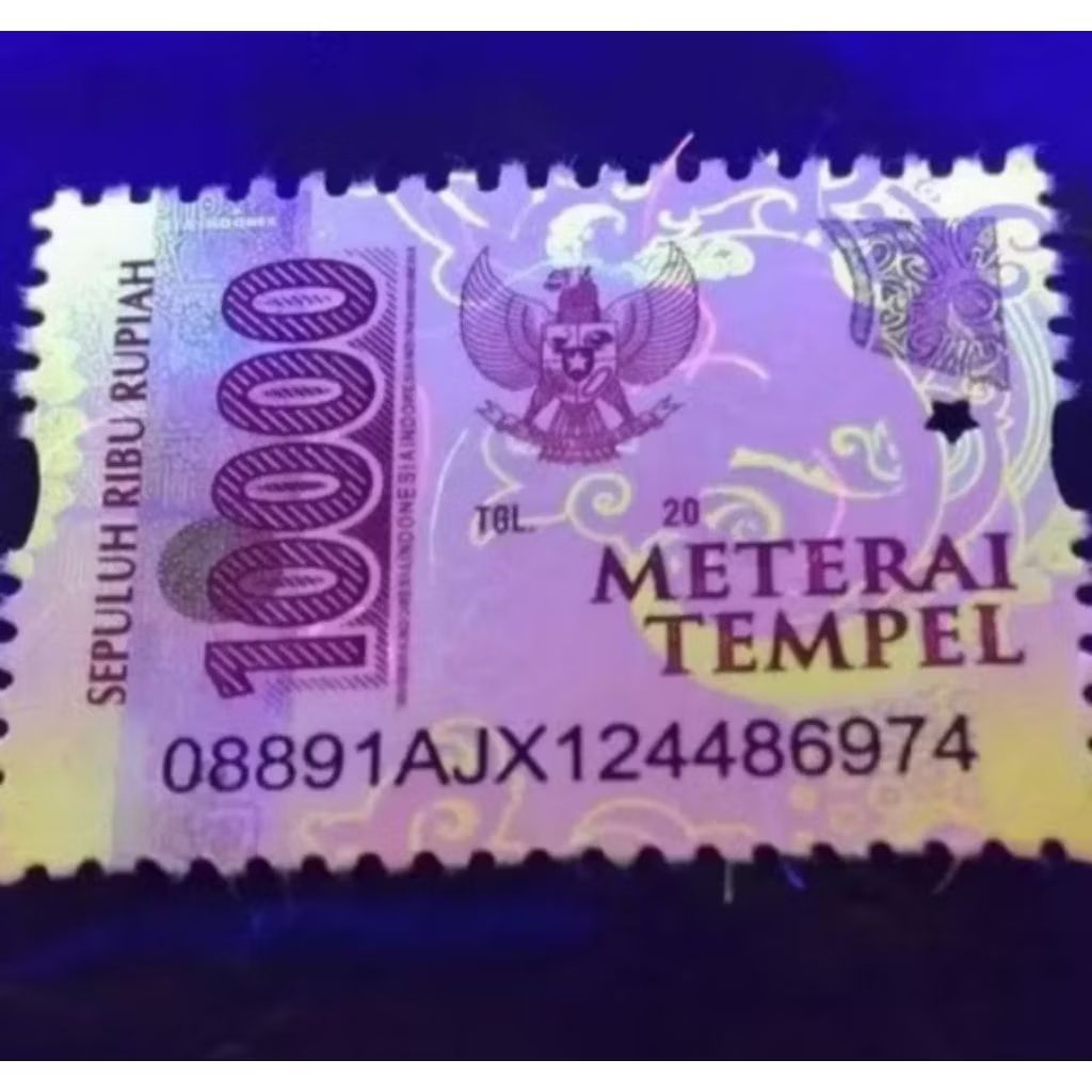 Jual MTR1 Perangko Meterai 10.0000 / materai 10000 / Meterai Tempel 10. ...