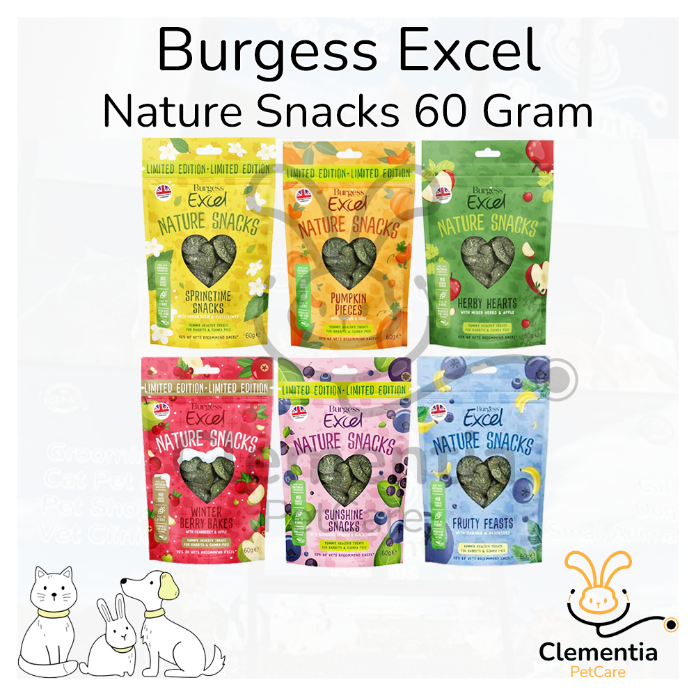 Jual Burgess Excel Nature Snacks 60gr – Healthy Treat untuk Kelinci ...
