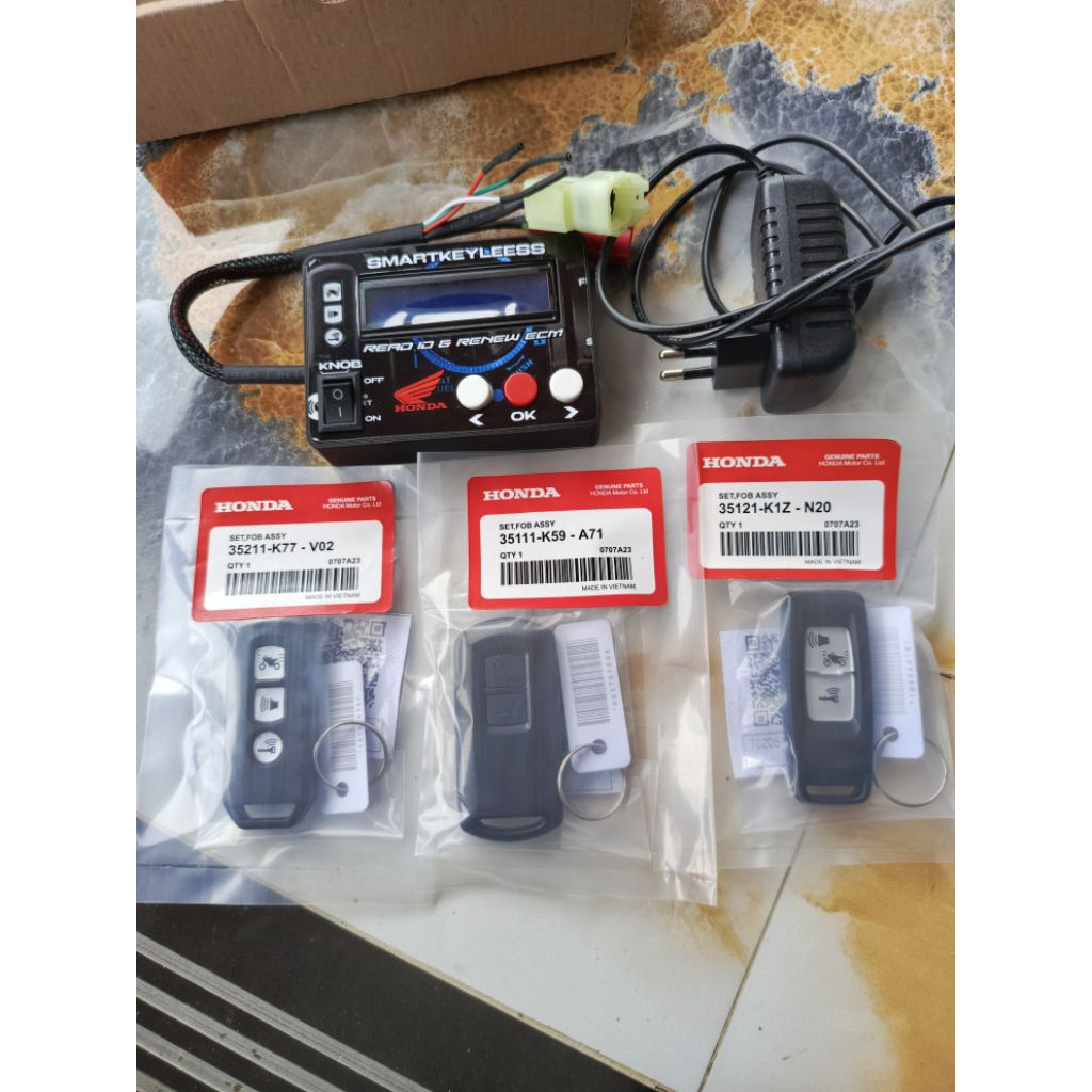 Jual tools alat baca id barcode dan renew Honda kehin dan sindengen ...